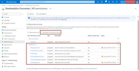 Set Up Project Online Modern Authentication – Support