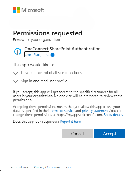 SharePoint Online - Authentication Methods – Support