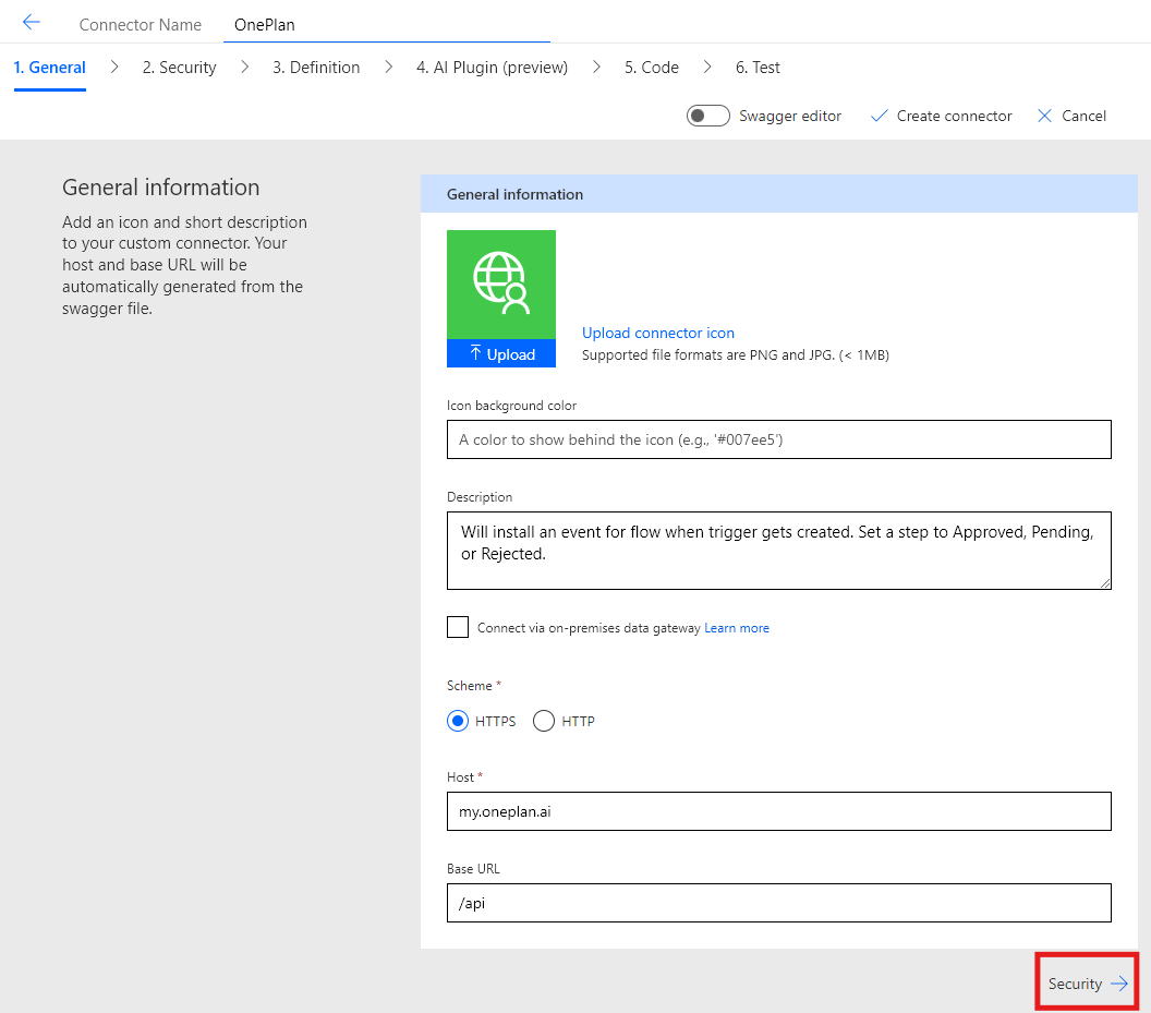 Set Up the OnePlan Connector in Power Automate – Support