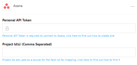 Asana Integration - Integration Setup – Support