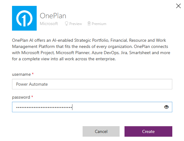 Set Up the OnePlan Connector in Power Automate – Support