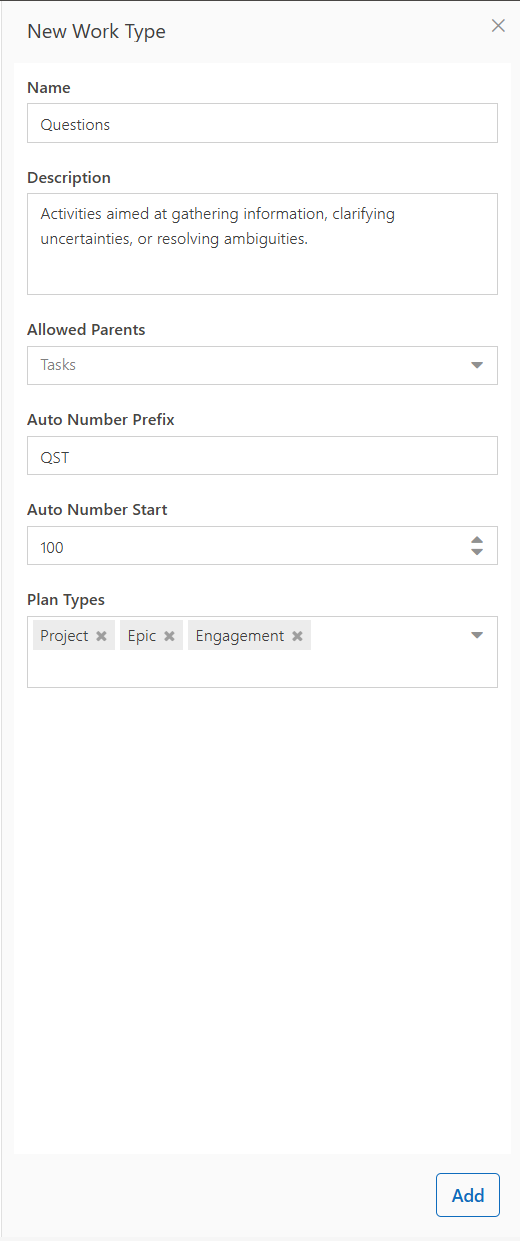 Configure Work Types – Support
